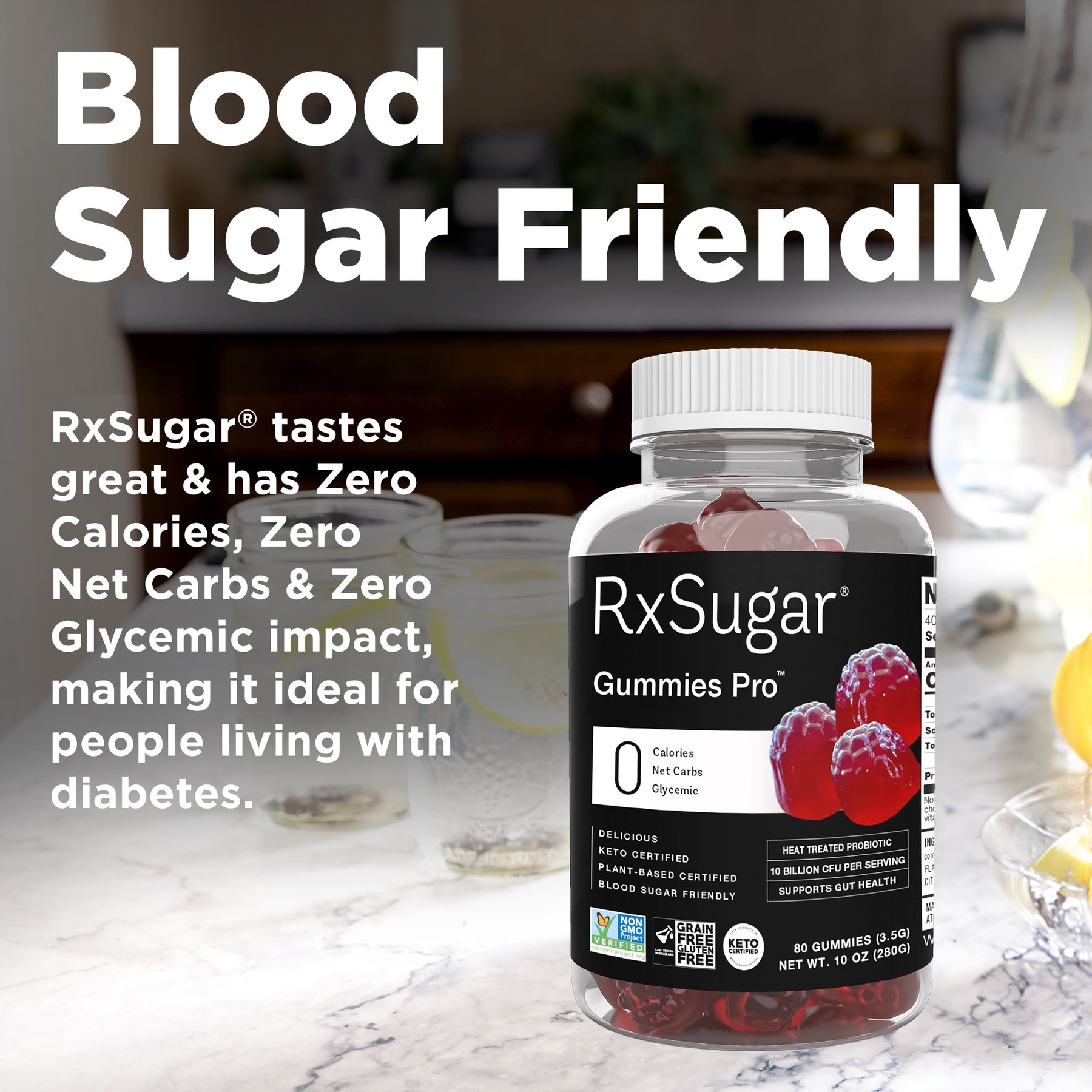 Gummies Pro - Keto Certified, Non-GMO - RxSugar®