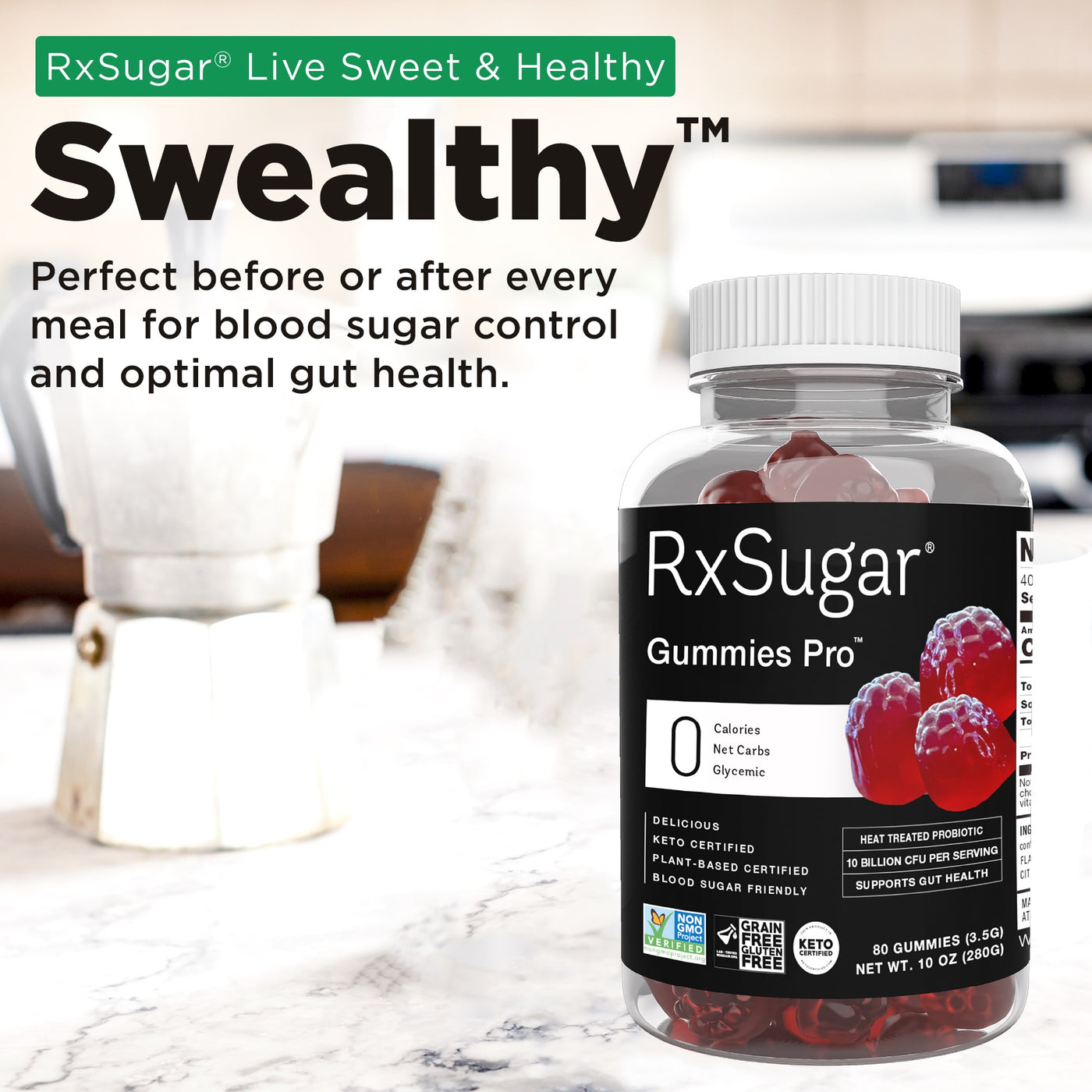 Gummies Pro - Keto Certified, Non-GMO - RxSugar®